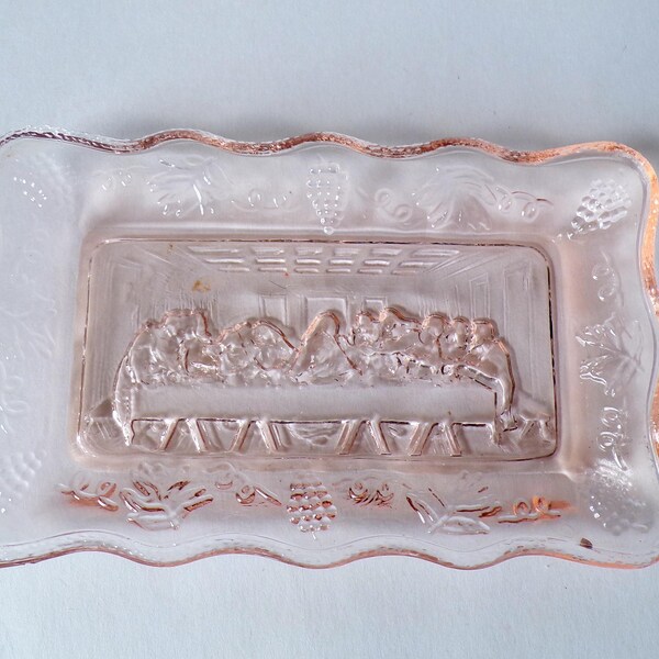 Pink Glass Tray - Etsy