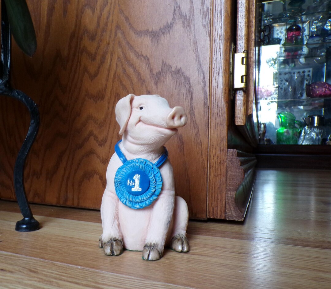 Piggin No 1 Handmade by Flambro Pig Figurine - Etsy