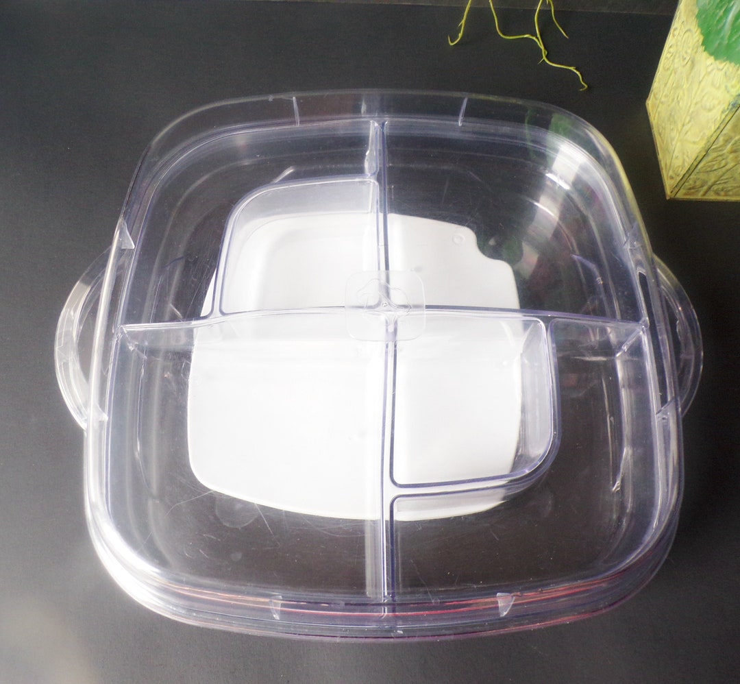 Vintage Pampered Chef Square Cool and Serve Tray With Ice Pack - Etsy