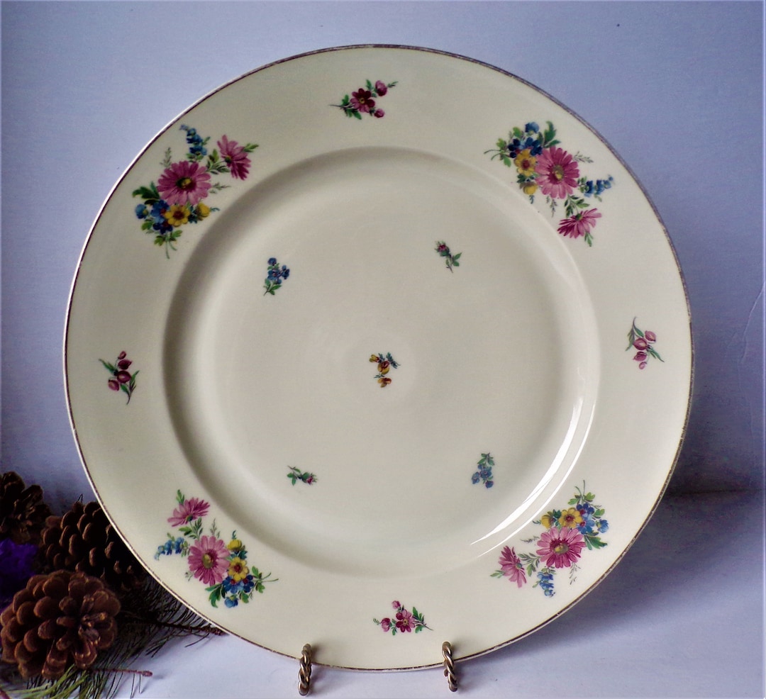Hertel Jacob Rehau Bavaria Porcelain Multicolor Florals Gold Trim ...