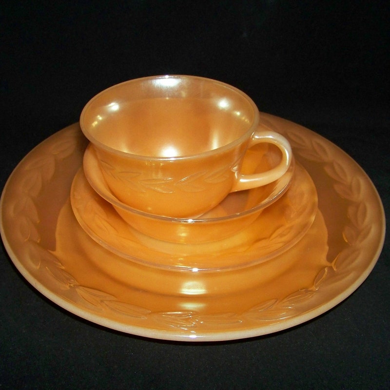 Fireking Peach Luster - Etsy