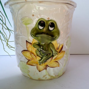 Vintage Sears Neil the Frog 8.5 Ceramic Canister - Etsy