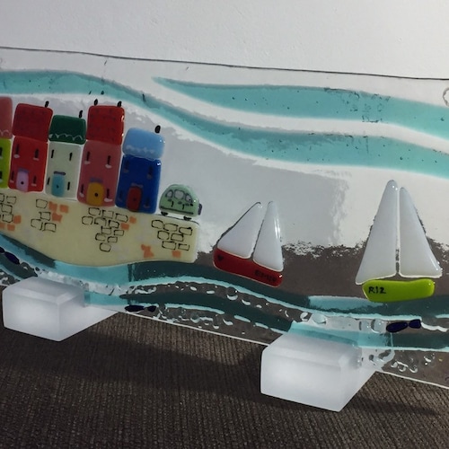 Long Display Stand for Fused Glass in Frosted Acrylic. - Etsy