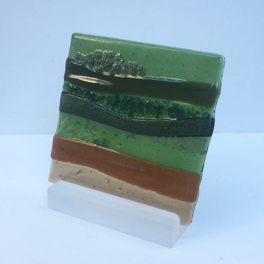 Long Display Stand for Fused Glass in Frosted Acrylic. - Etsy