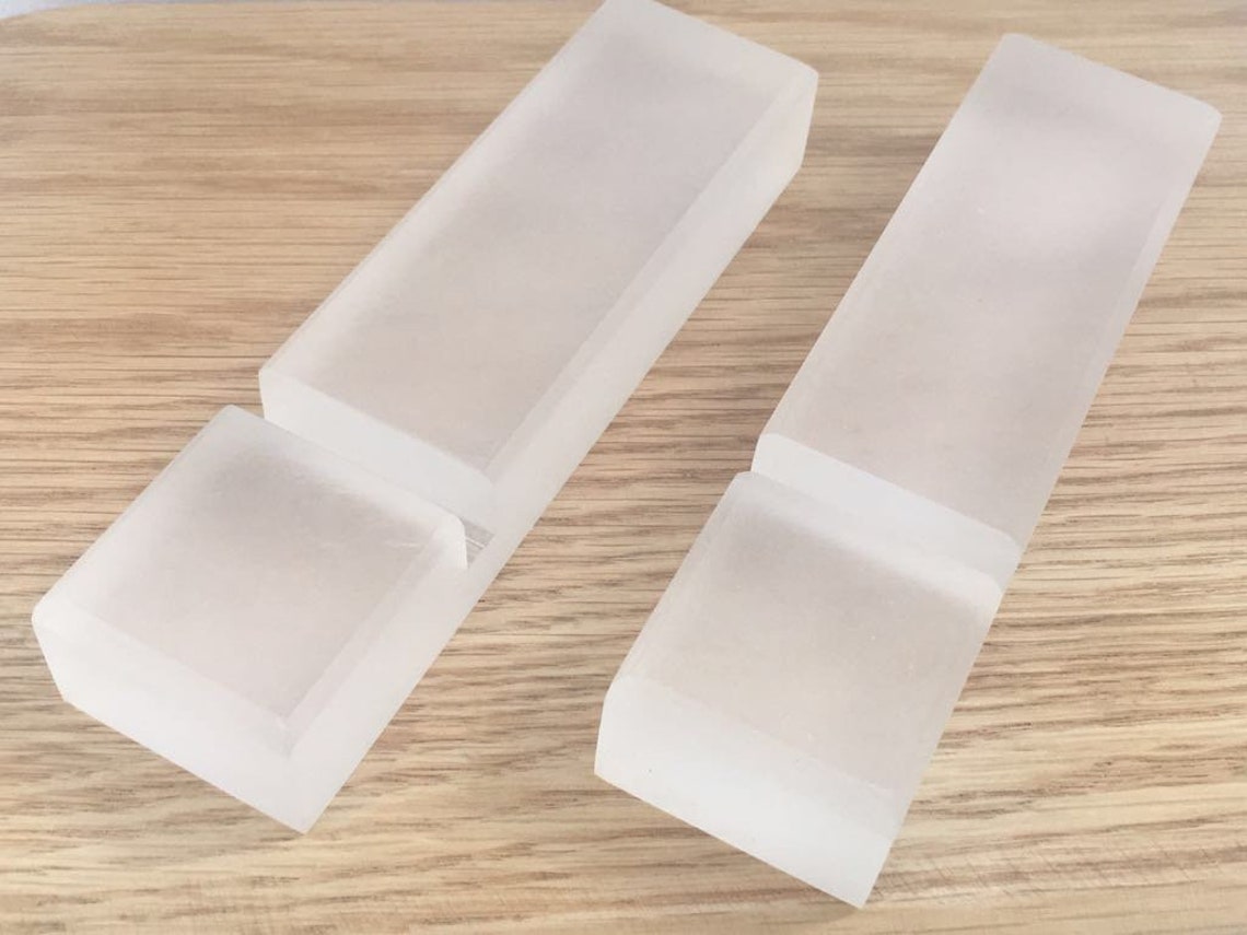 A Set of 2 Long Upcycled Acrylic Display Stands for Fused Glass Work - Etsy