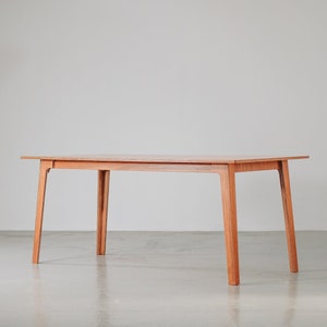 Bauer Family Dining Kitchen Table | Contemporary Compact Dark Natural ...