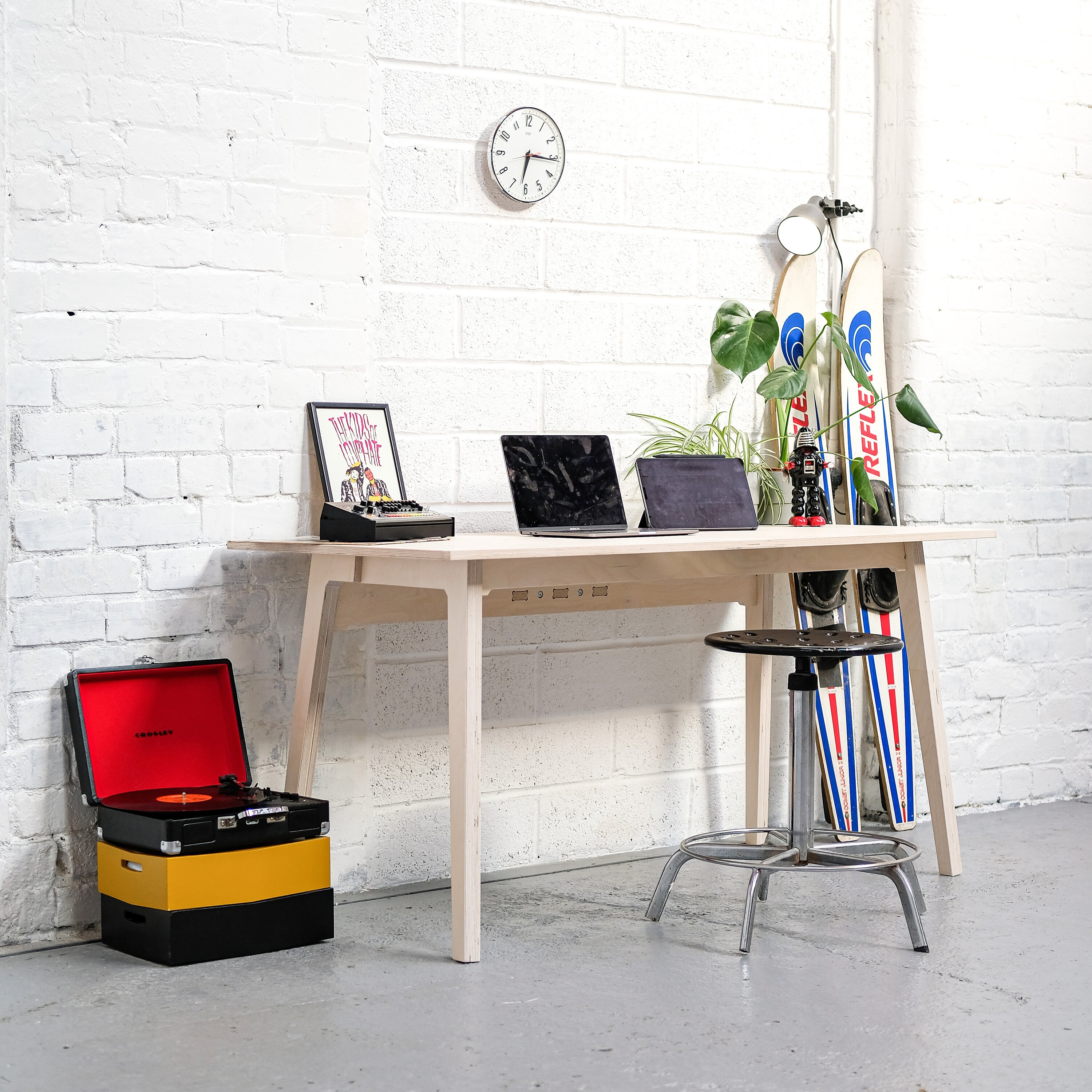 Chop Shop: Blake Desk Wooden Birch Plywood Desk for a Home | Etsy UK