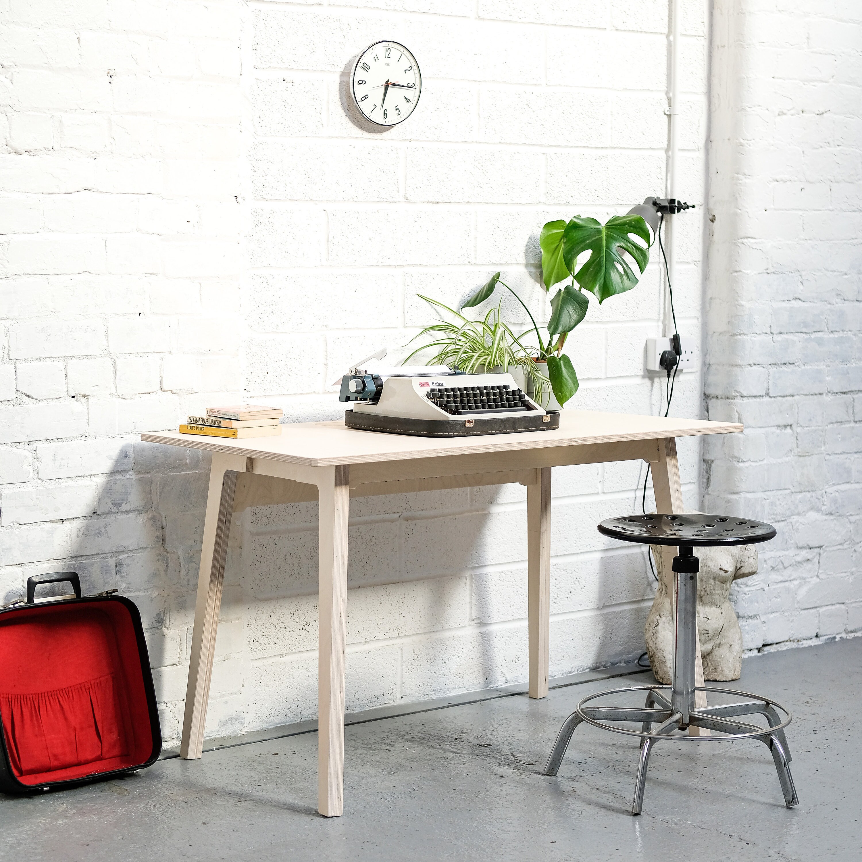 Chop Shop: Blake Desk Wooden Birch Plywood Desk for a Home | Etsy UK