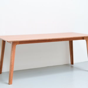 Bauer Family Dining Kitchen Table | Contemporary Compact Dark Natural ...