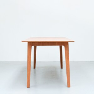 Bauer Family Dining Kitchen Table | Contemporary Compact Dark Natural ...
