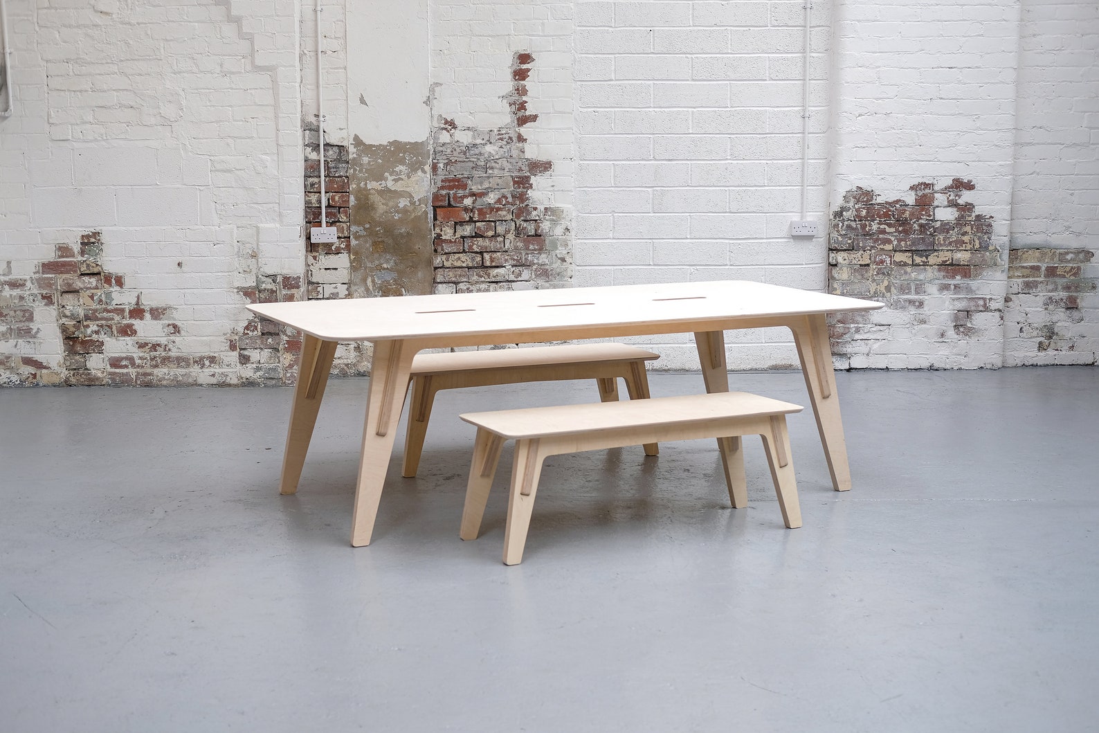 Chop Shop: Katja Table & Benches Large Home Family Dining | Etsy UK
