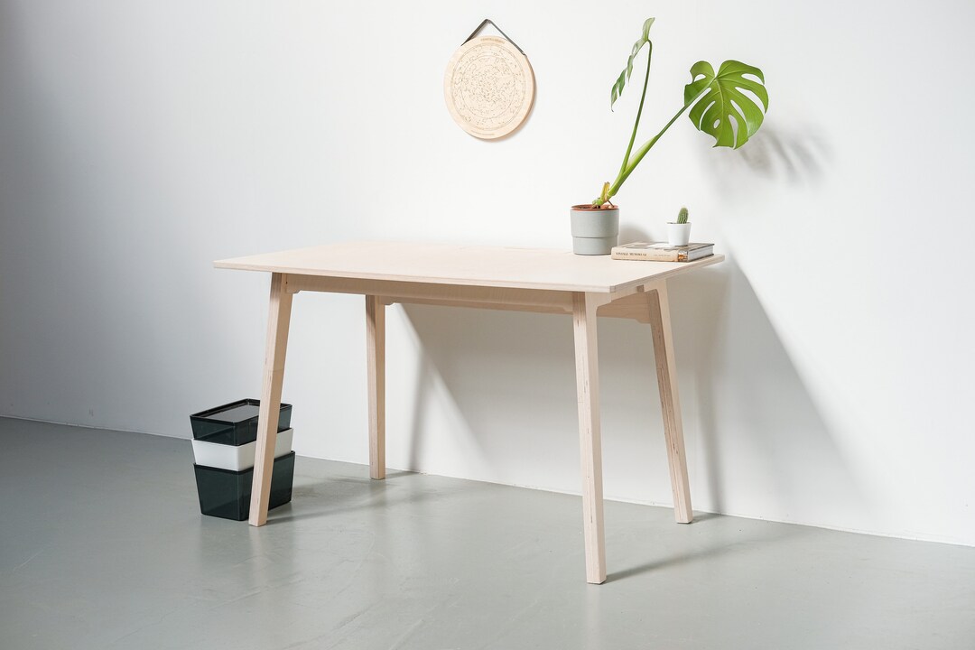 Chop Shop: Blake Desk Wooden Birch Plywood Desk for a Home Study or ...