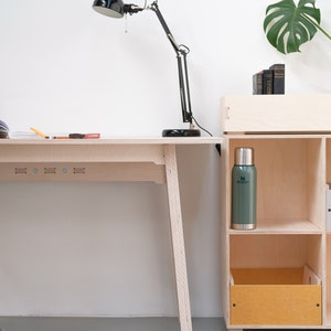 Chop Shop: Blake Desk - Wooden Birch Plywood Desk for a Home Study or ...