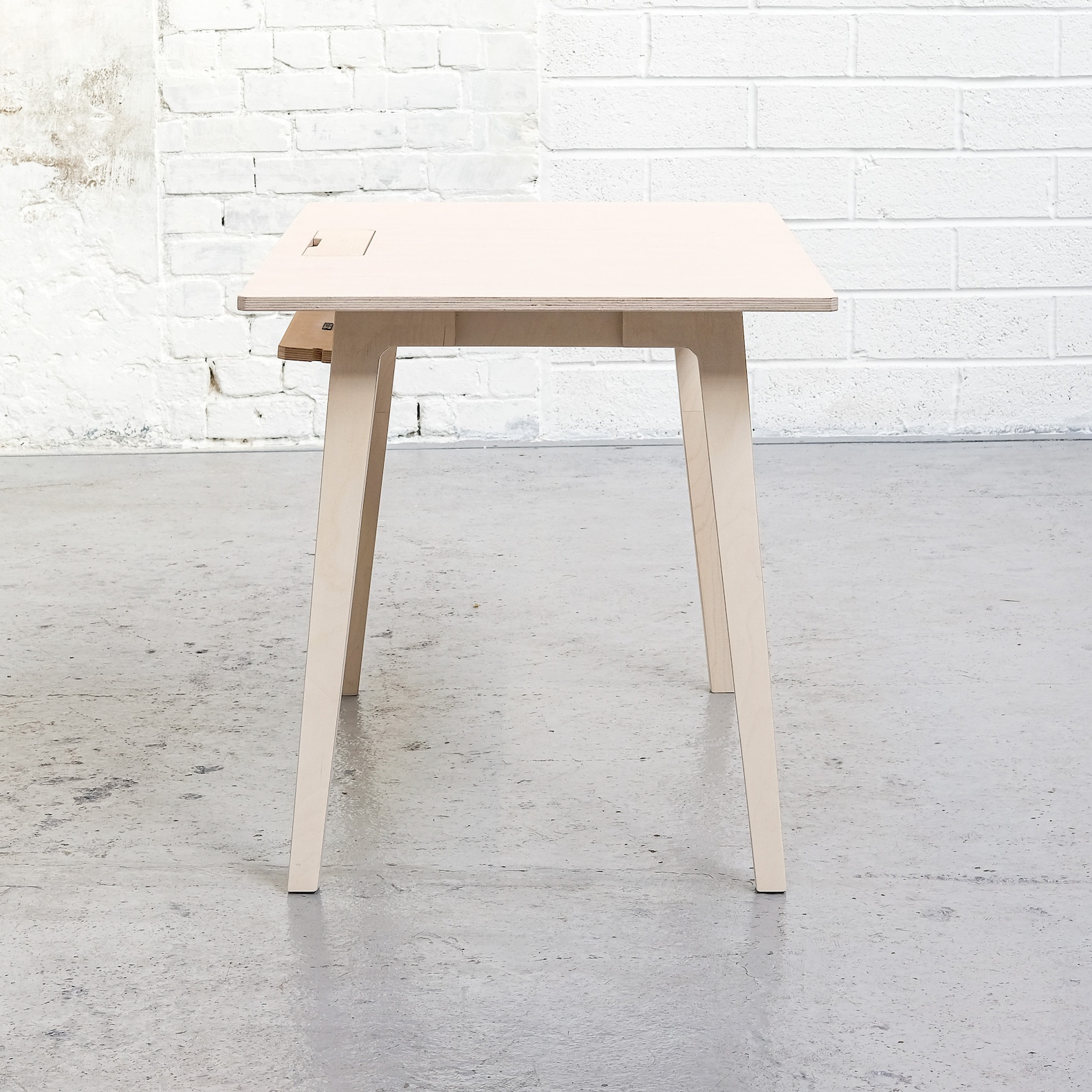 Chop Shop: Blake Desk Wooden Birch Plywood Desk for a Home | Etsy UK