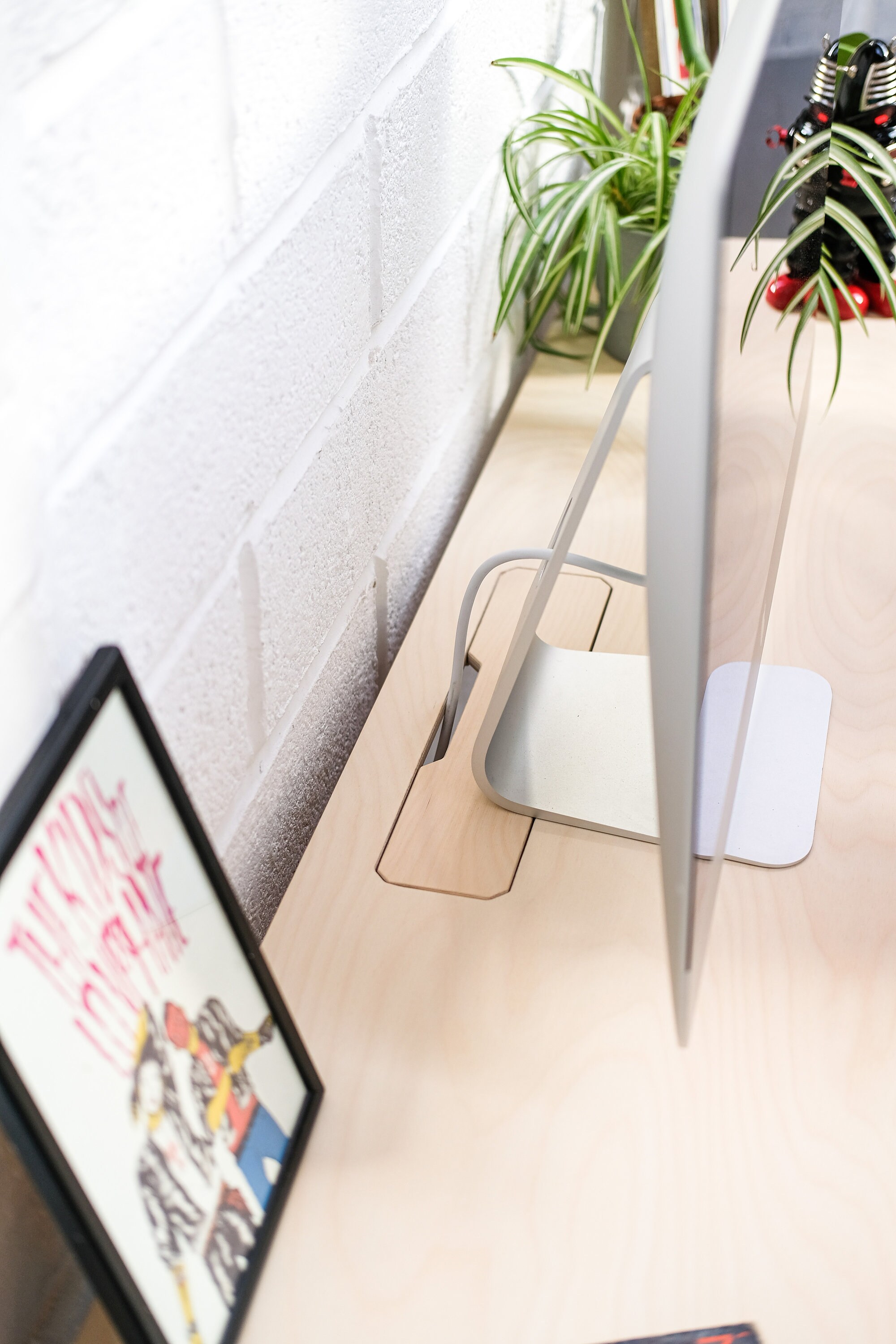 Chop Shop: Blake Desk Wooden Birch Plywood Desk for a Home | Etsy UK