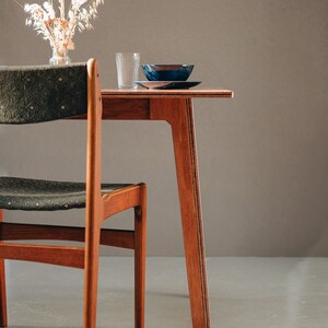 Bauer Family Dining Kitchen Table | Contemporary Compact Dark Natural ...