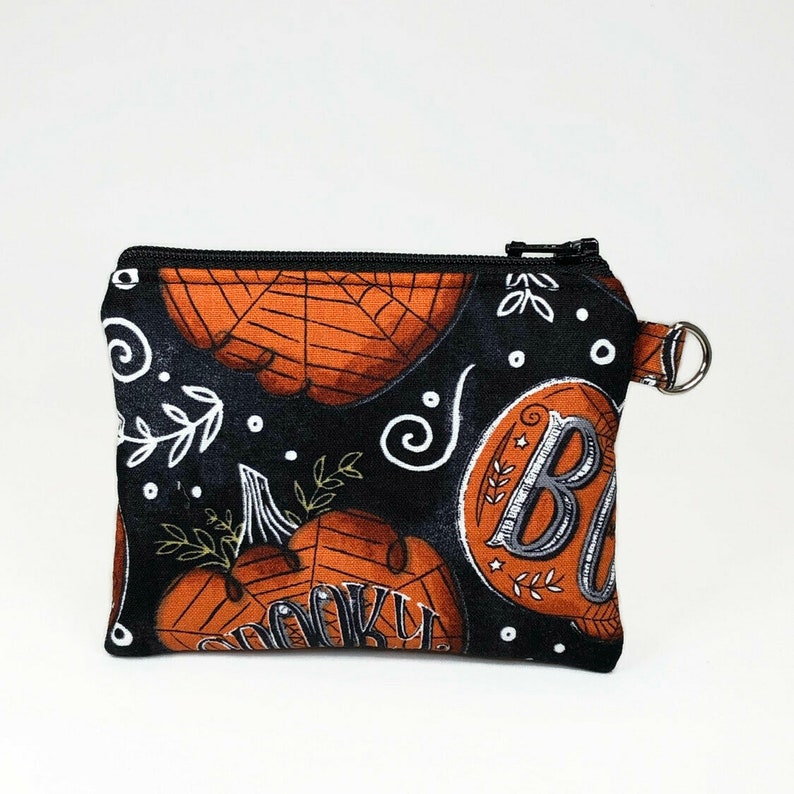 Halloween Coin Purse, Pumpkins, Boo, Spooky, Trick or Treat, Pouch ...