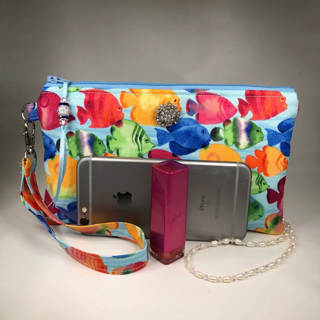 Tropical Fish Wristlet Purse Sea Creatures Sea Life | Etsy