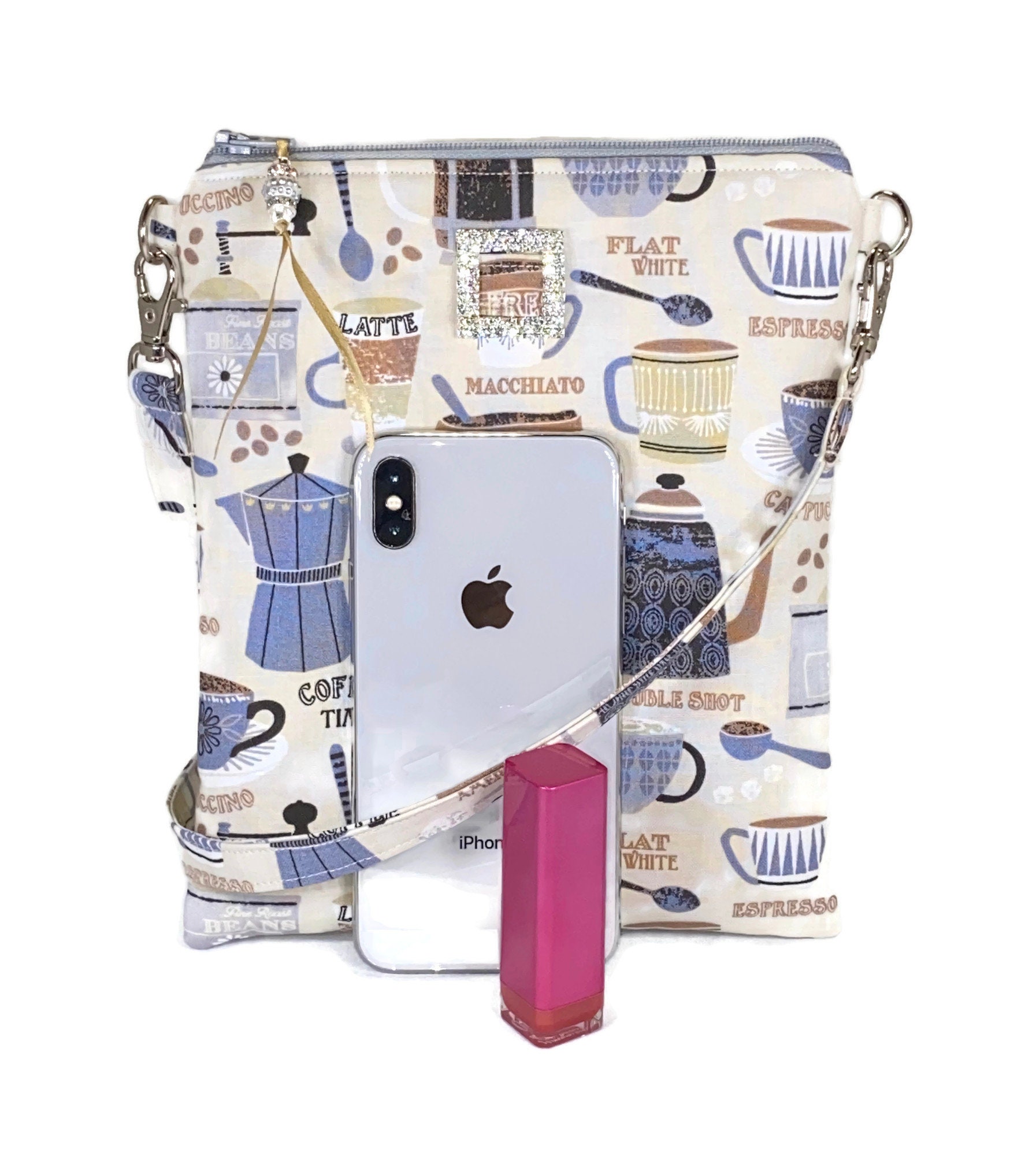 Coffee Crossbody Bag, Latte, Cappuccino, Espresso, Americano, Purse ...