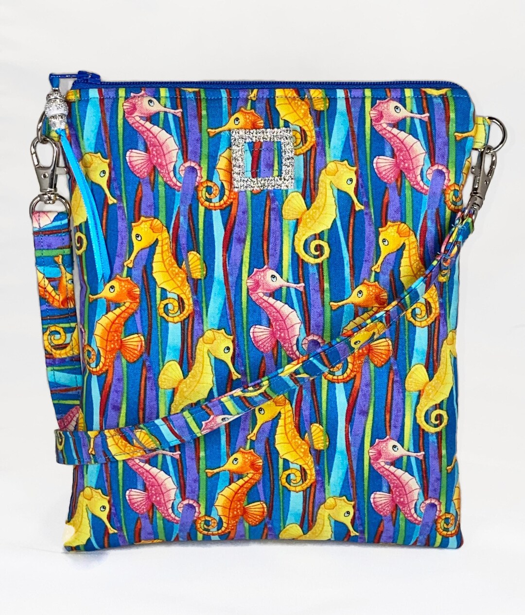 Seahorse Crossbody Bag, Sea Life, Cruise, Ocean, Rhinestone, Purse, Bag ...