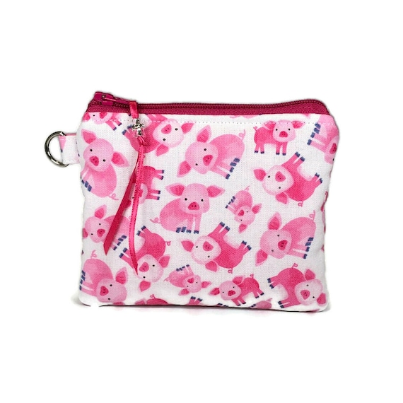 Pig Coin Purse Piglet Pig Lover Pouch Mini Wallet Change - Etsy