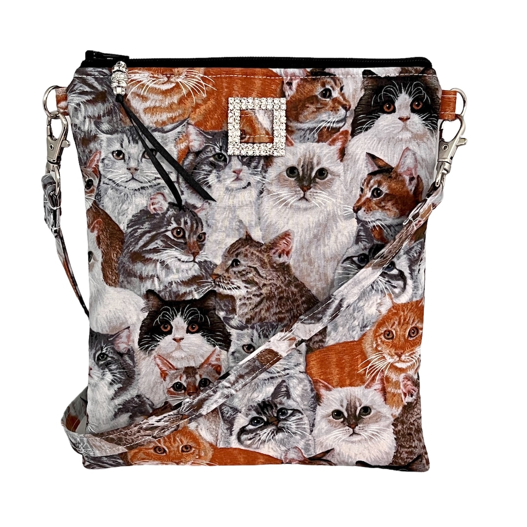 Cat Crossbody Bag, Cats, Kitties, Cat Lady, Cat Lover, Purse, Bag ...