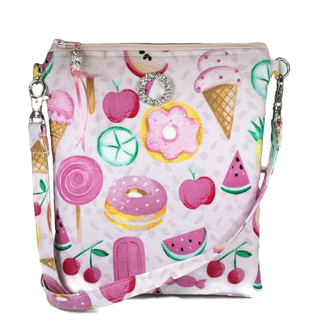 Sweets Crossbody Bag, Sweet Tooth, Donuts, Ice Cream, Candy, Purse, Bag ...