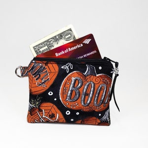 Halloween Coin Purse, Pumpkins, Boo, Spooky, Trick or Treat, Pouch ...