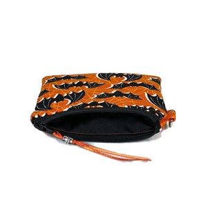 Halloween Coin Purse, Bats, Spider Web, Pouch, Change Purse, Neck ...