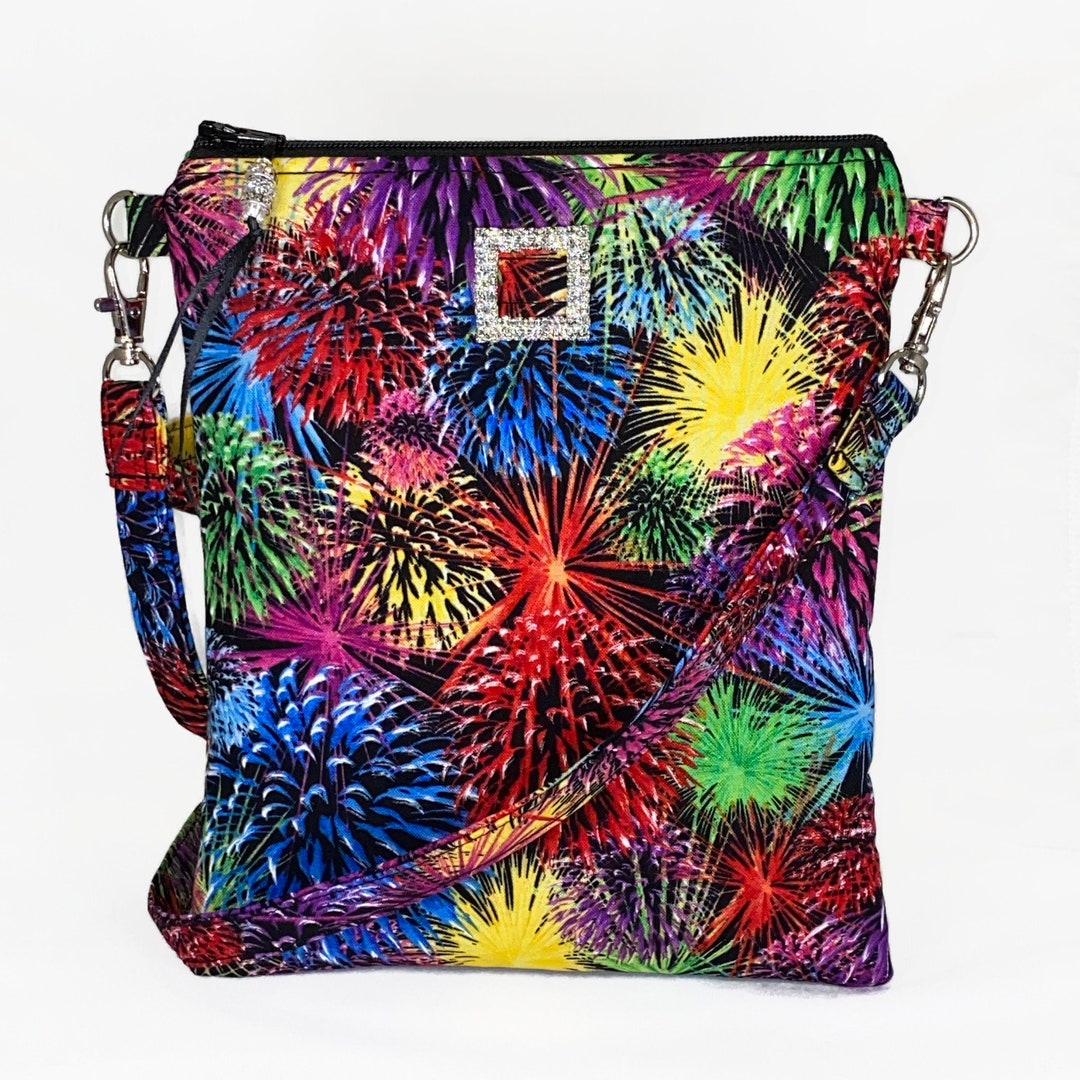 Fireworks Crossbody Bag, 4th of July, Patriotic, USA, Military, Purse ...