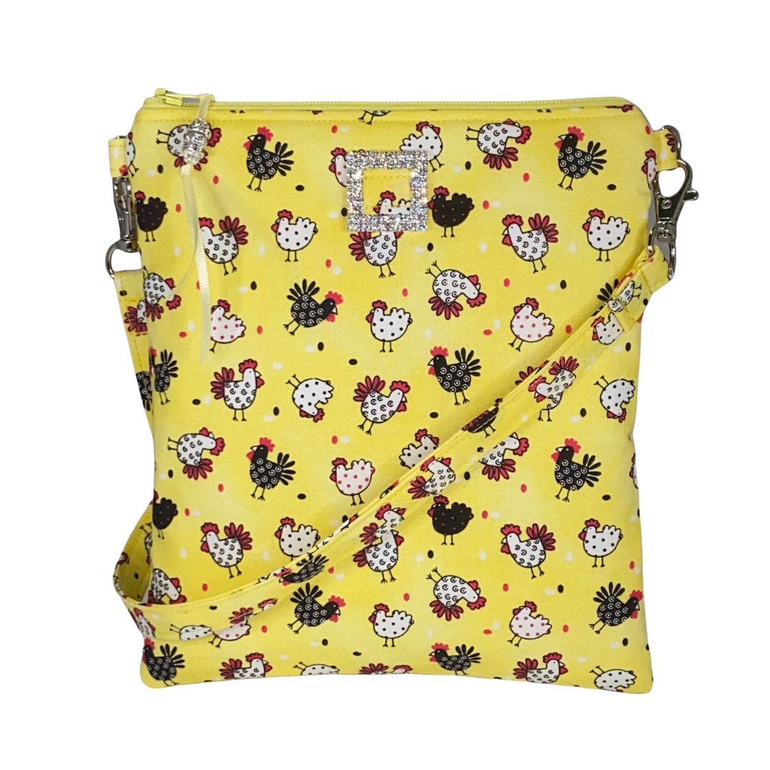 Chickens Crossbody Bag, Chicken Lover, Farm Animal, Purse, Bag ...