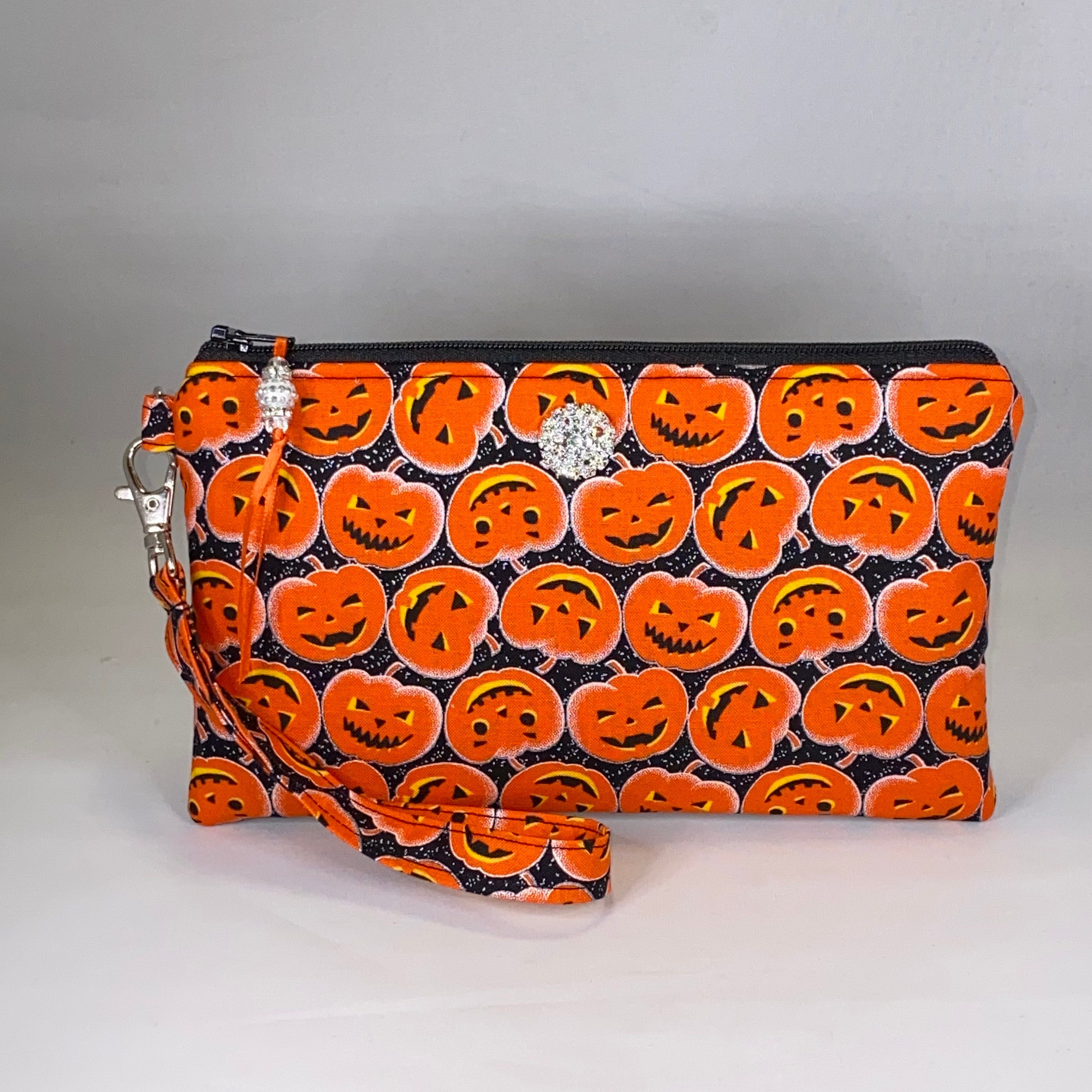 Halloween Wristlet Purse Jack-o-lantern Pumpkins | Etsy