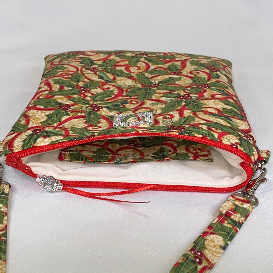 Christmas Holly Crossbody Bag Winter Holiday Purse Bag - Etsy
