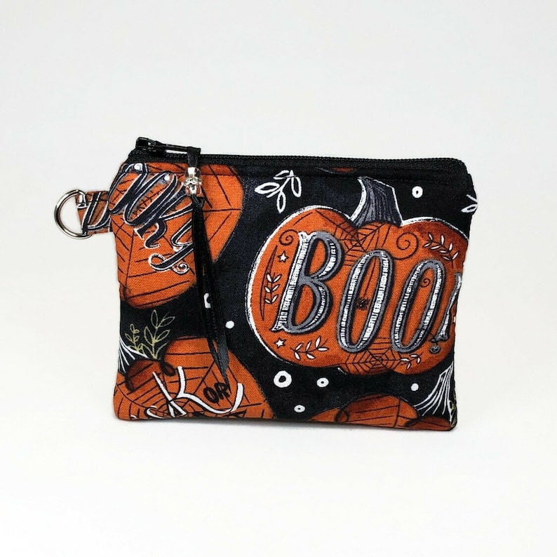 Halloween Coin Purse, Pumpkins, Boo, Spooky, Trick or Treat, Pouch ...