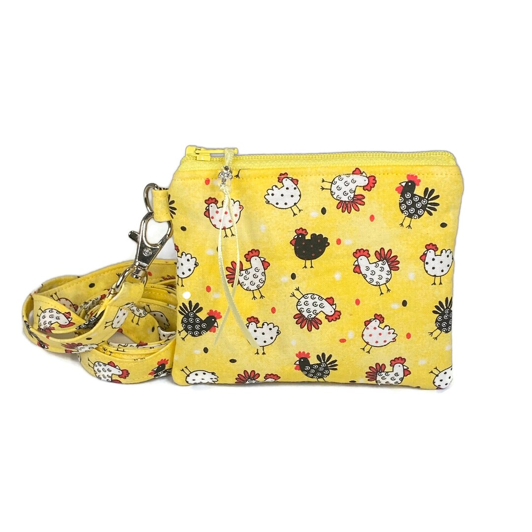 Chickens Coin Purse, Chicken Lover, Farm Animal Coin Purse, Pouch, Neck ...