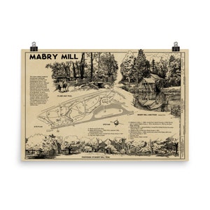Mabry Mill, Blue Ridge Parkway Map Poster - Etsy