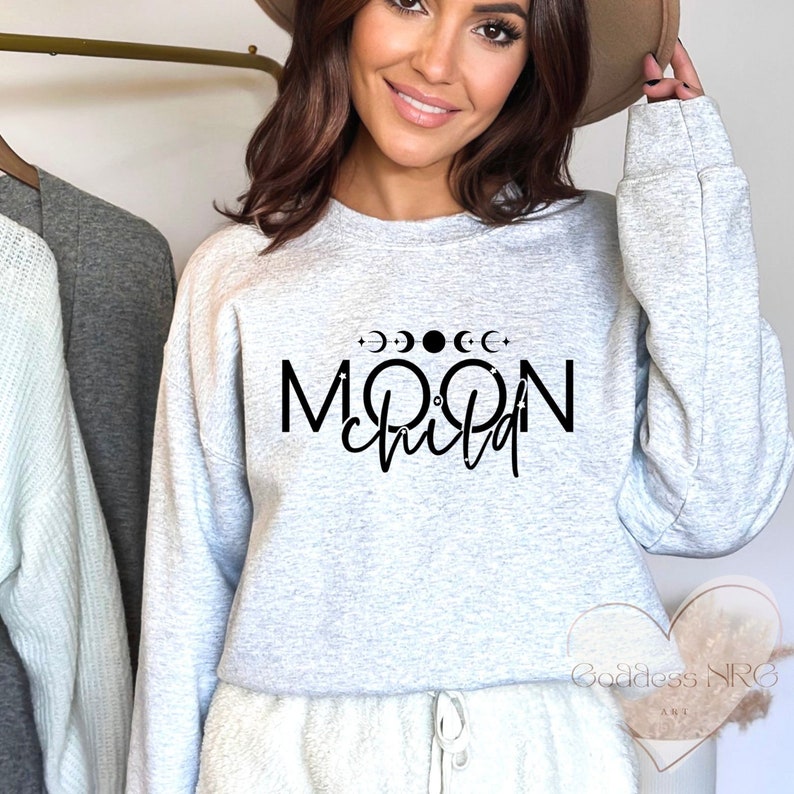 Moonchild SVG PNG, Moon Phases, Stay Wild Moon Child, Boho Svg, Hippie ...