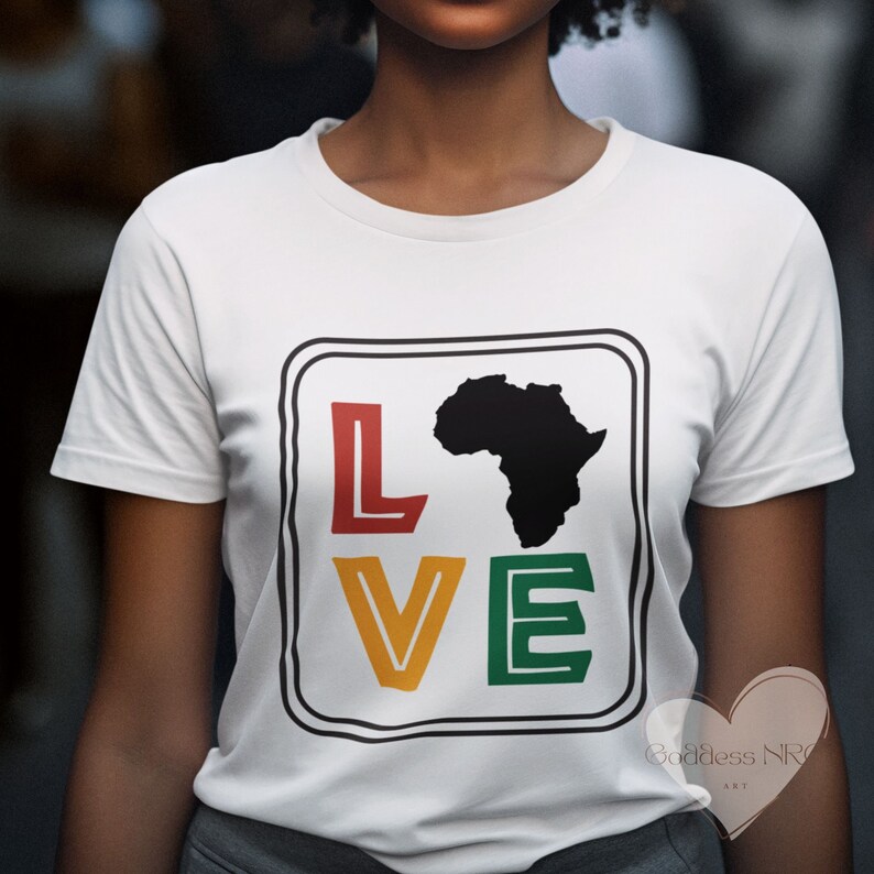 LOVE Svg, Png, Africa Map, Black History Month, Black Pride, African ...
