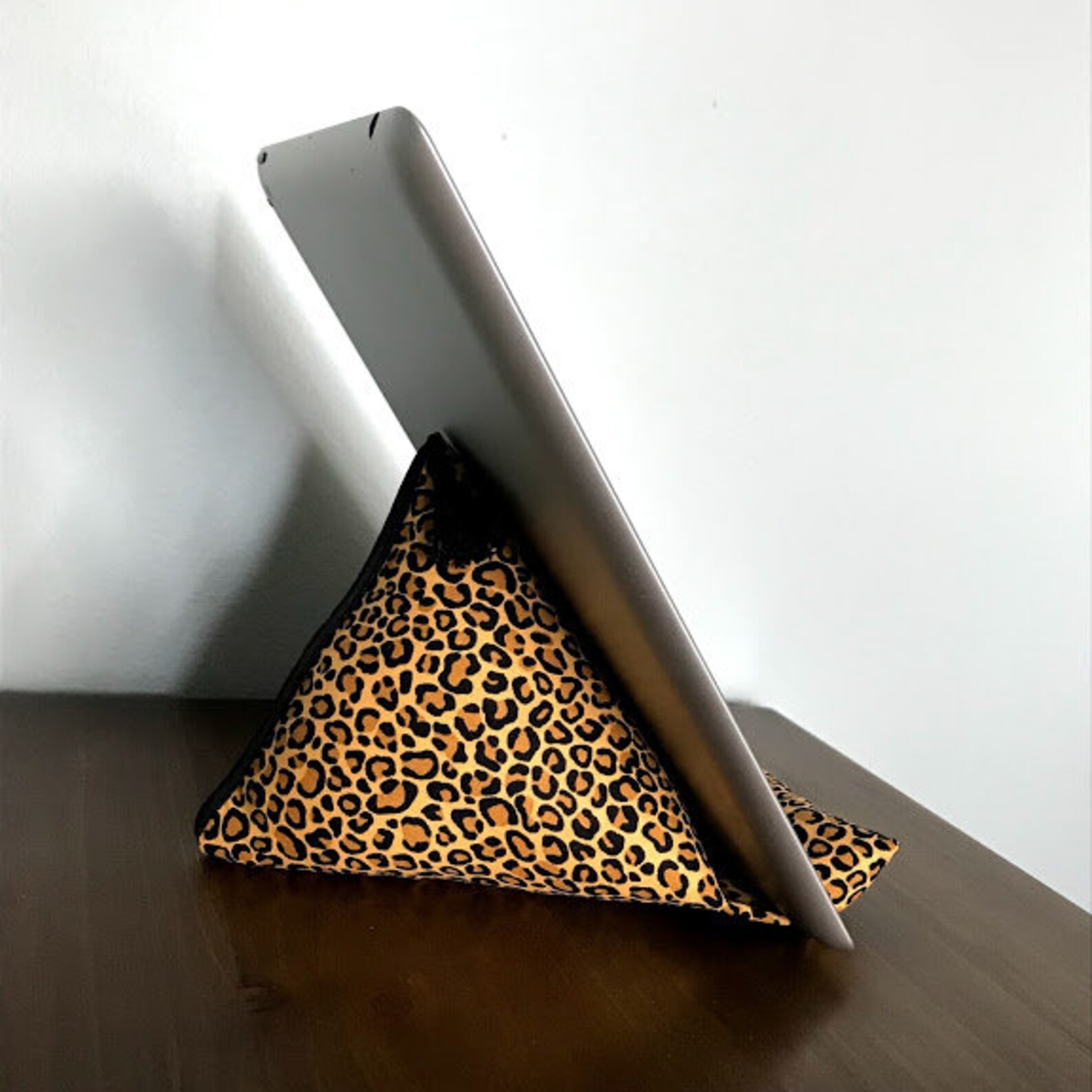 Phone-tablet-kindle Pillow PHONE STAND. Stylish LEOPARD Fabric - Etsy