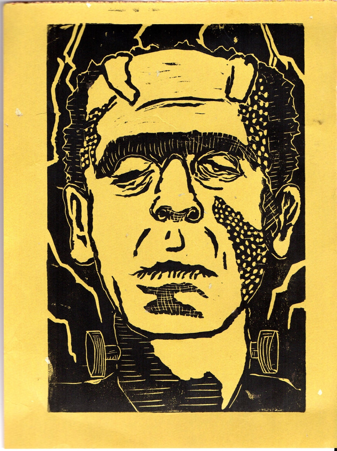 Frankenstein, Horror, Printmaking, Stamp, Halloween, Literature, Art ...