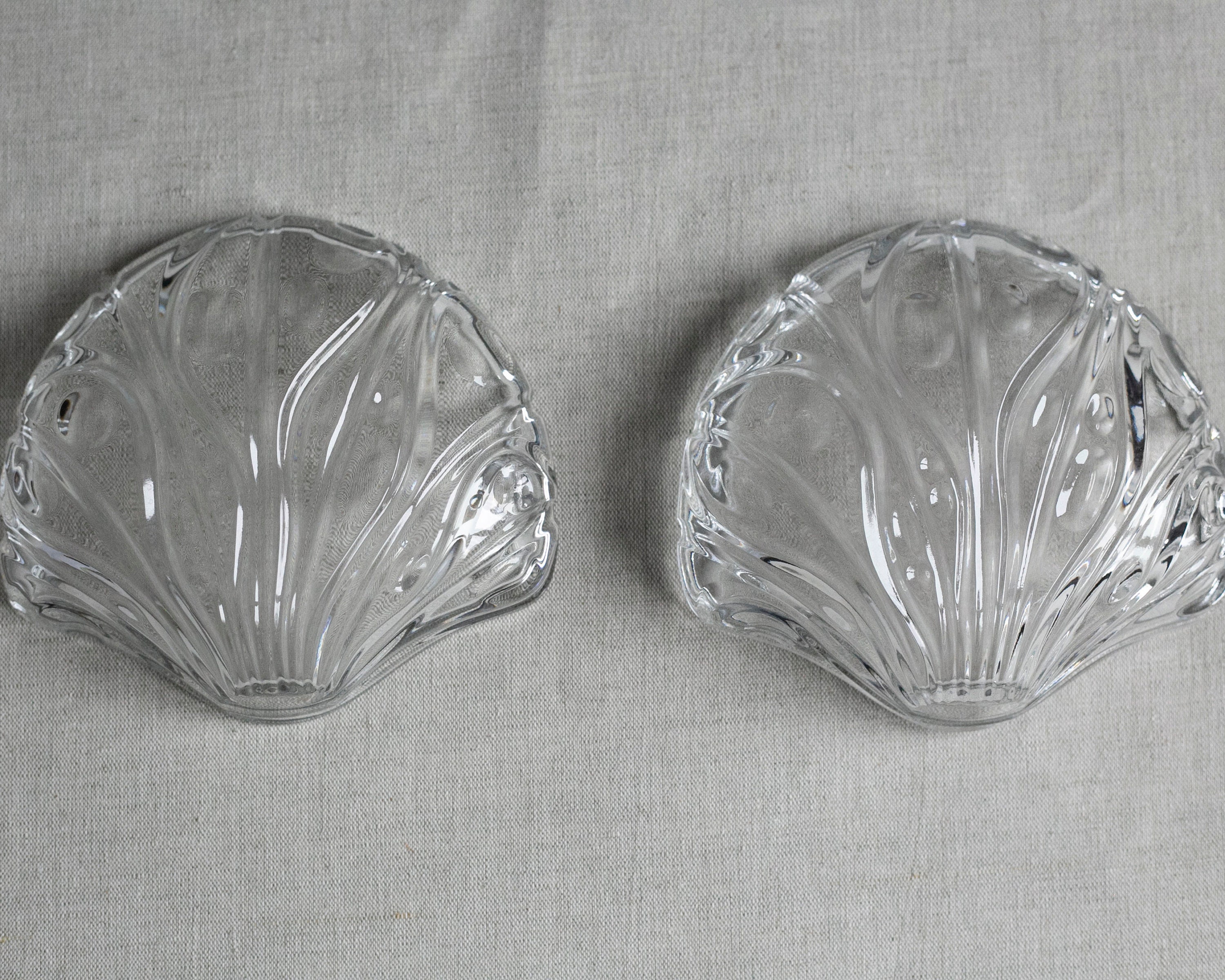 Storage & Organization Tins Vintage Glass Can Shell Pressed Glass ...