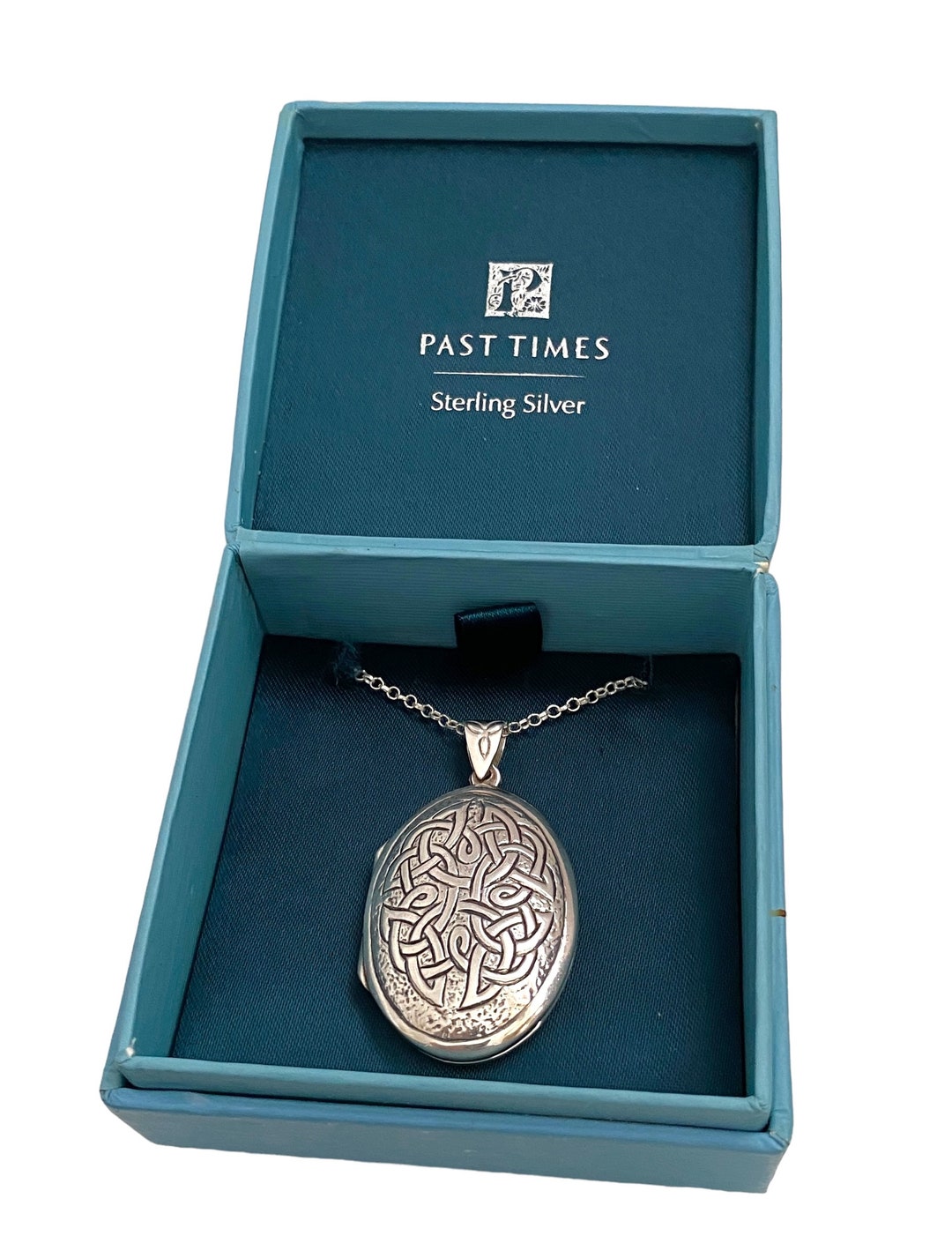 925 Sterling Silver Celtic Locket Irish Blessing May the Road Rise up ...