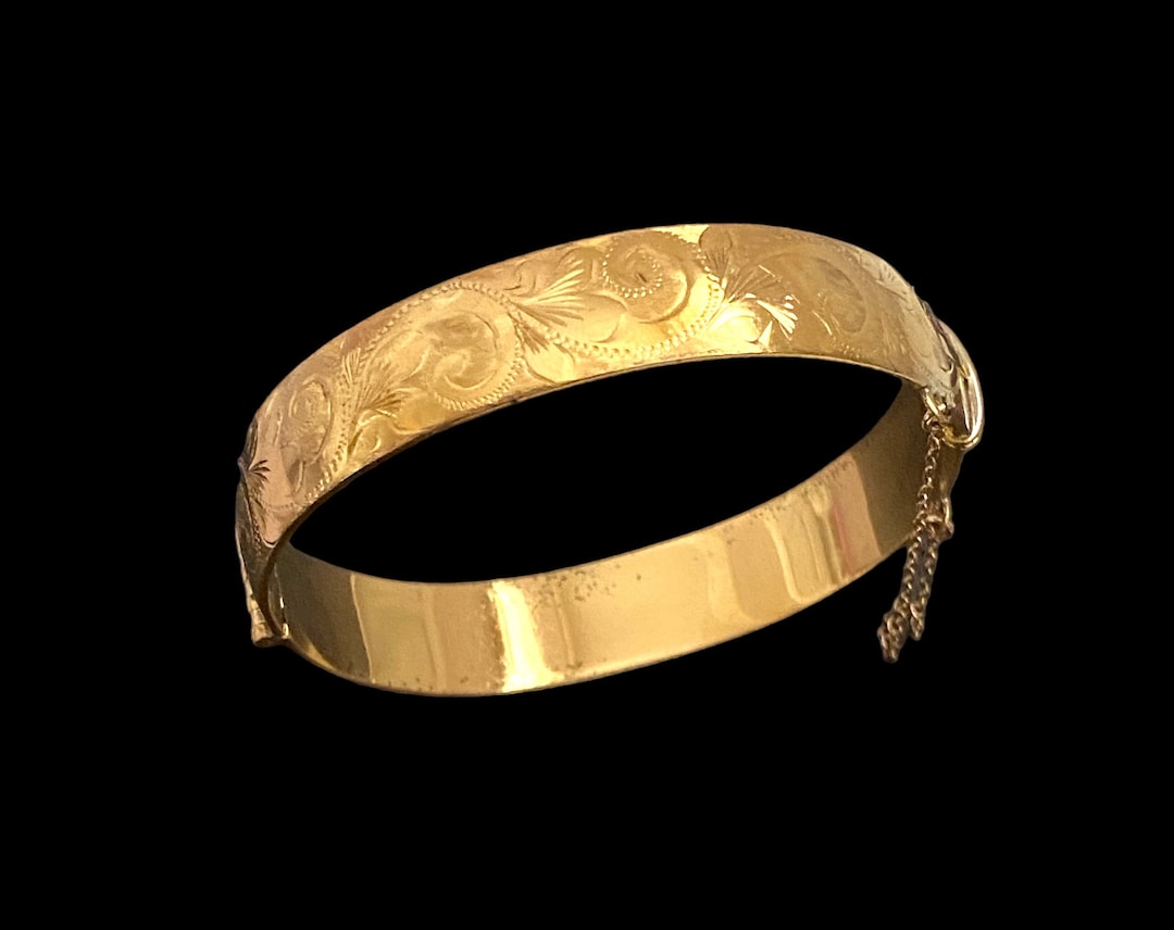 Vintage Ladies 9ct Rolled Gold Metal Core 20 Micron Bangle - Etsy
