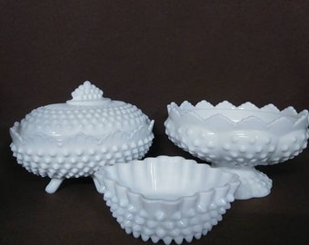 Vintage milk glass | Etsy