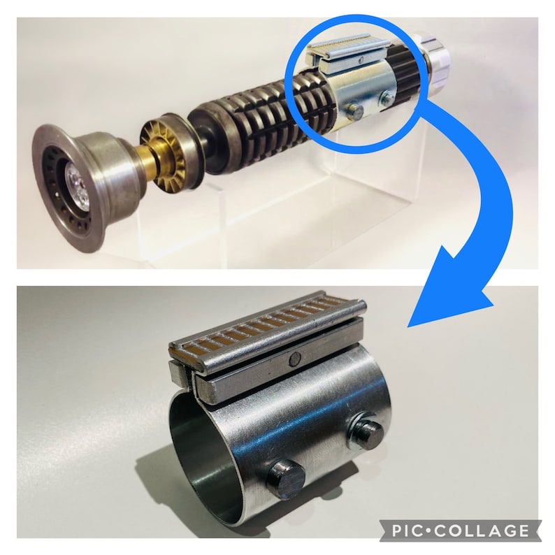 OBI WAN GRAFLEX Style Clamp for Lightsaber Real Metal Tell - Etsy