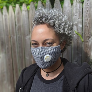 3 Layer 100% Cotton Reusable Face Mask With Breathing Valve 2 Carbon ...