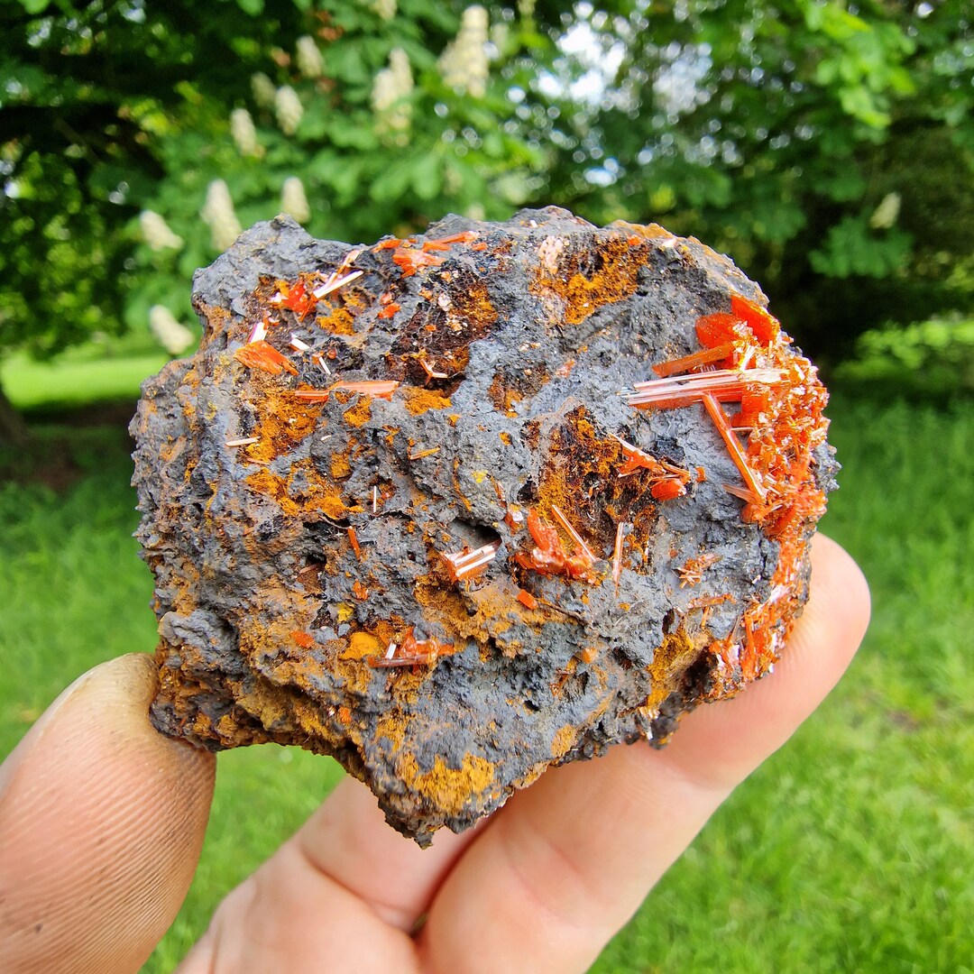 Crocoite - Red Lead Mine - Crocoite Mineral - Australia Minerals ...