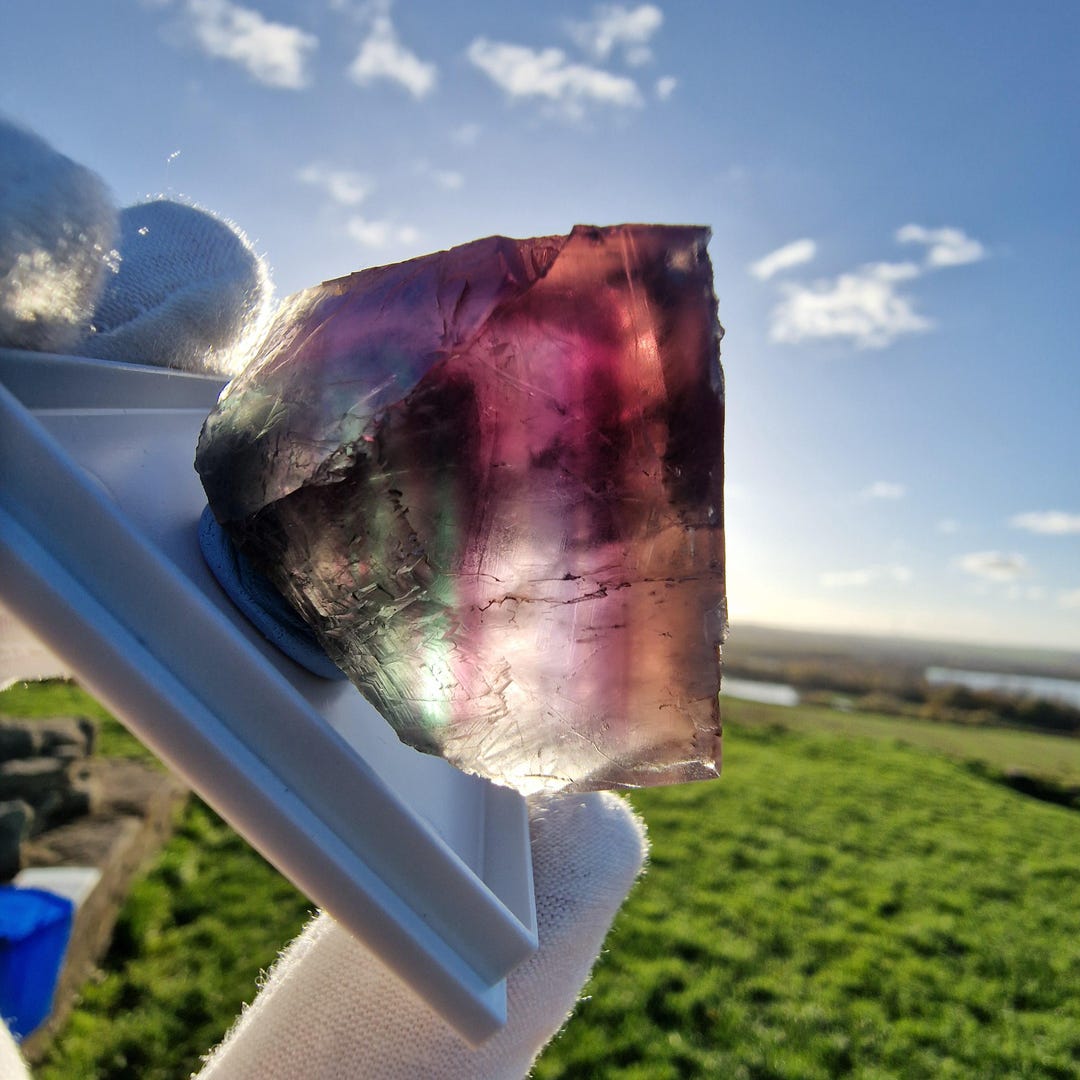 Fluorite - East Newlandside Quarry - Weardale Fluorite - Fluorescent ...