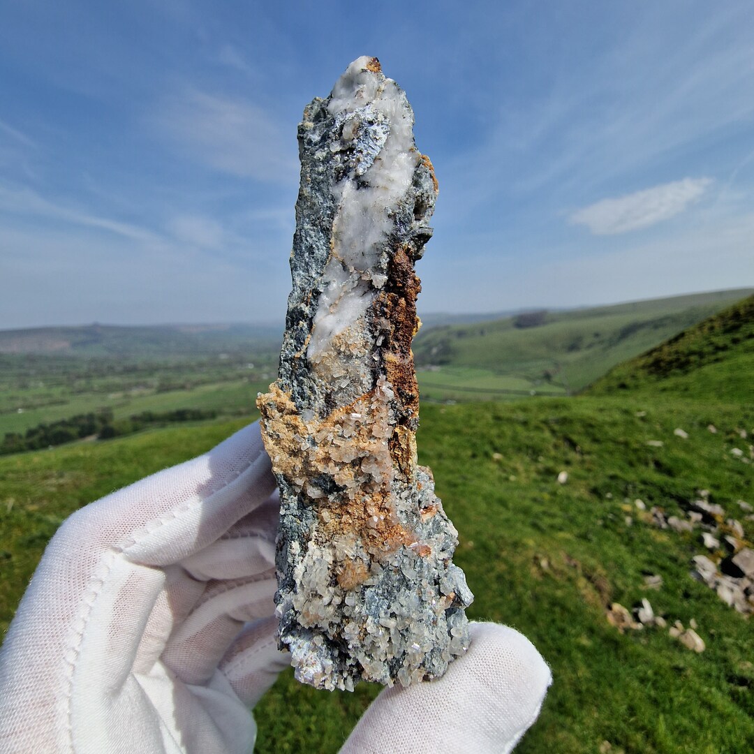 Calcite on Matrix - Tilberthwaite Copper Mine - British Minerals ...