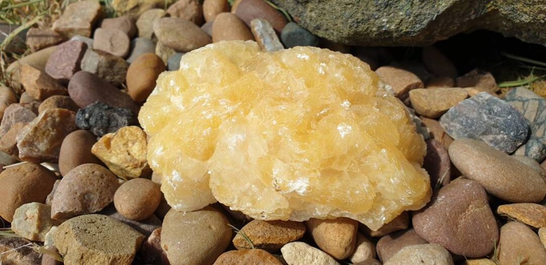 Orange Pokerchip Calcite/nailhead Calcite/healing Crystals/minerals ...